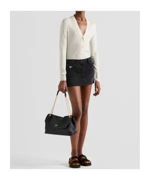 Prada Cashmere And Silk Long Sleeve Cardigan
