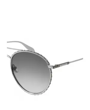 Alexander McQueen Logo Detail Aviator Sunglasses