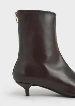 TOTEME Day Square Toe Ankle Boots