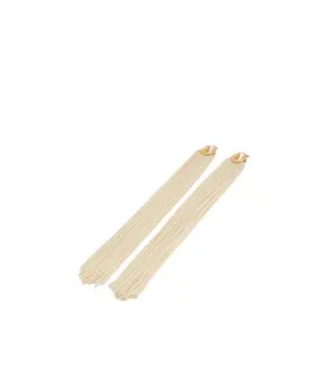 JIL SANDER Gold-toned Ivory Fringed Hoop Earrings - Cornsilk