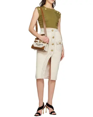 Balmain B-buzz 22 Top Handle Bag