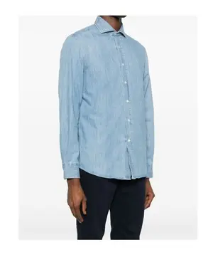 Brunello Cucinelli Long Sleeved Denim Shirt