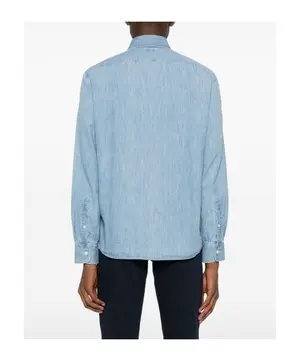Brunello Cucinelli Long Sleeved Denim Shirt