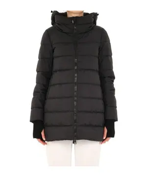 Herno Quilted Down Jacket With Hood - Black