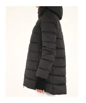 Herno Quilted Down Jacket With Hood - Black