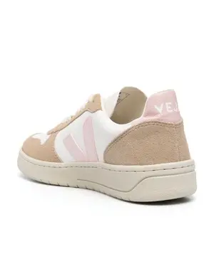 VEJA V-10 Chromefree Low-top Sneakers - Nude
