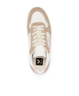 VEJA V-10 Chromefree Low-top Sneakers - Nude