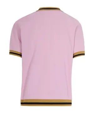 Marni Logo Embroidered Stripe-detail Polo Shirt