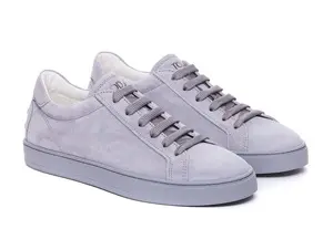 TOD'S Logo Detail Round Toe Sneakers - Grey