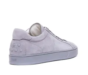 TOD'S Logo Detail Round Toe Sneakers - Grey
