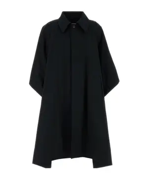 MAISON MARGIELA Water-repellent Gabardine Trench Coat - Black
