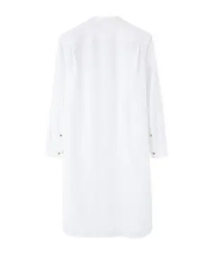 Loro Piana Long Sleeve Mandarin Collar Dress