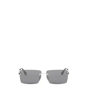 Fendi Rectangle Frame Sunglasses - Gray