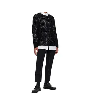 Comme Des Garçons Crochet Long Sleeve Sweater