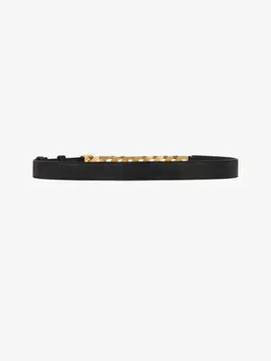 Givenchy Leather Belt With Chain Detail