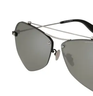 Alexander McQueen Aviator Sunglasses With Logo Detail