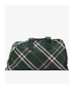 Burberry Shield Checkered Duffle Bag