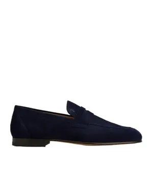 TOD'S Slip-on Loafers With Letter Print - Blue