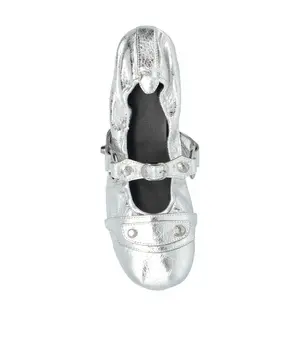 Balenciaga City Ballet Flats - Silver
