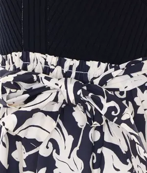Liu Jo Sleeveless Cross-strap Printed Midi Dress