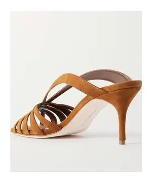 Manolo Blahnik Amaluna" Suede High-heeled Sandals