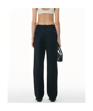 Alexander Wang Straight Cotton Tailored Trousers