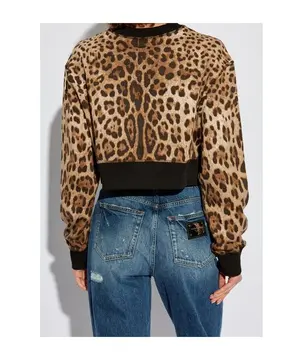 Dolce & Gabbana Leopard Print Crewneck Sweatshirt