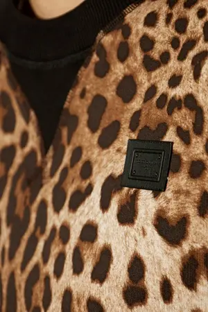 Dolce & Gabbana Leopard Print Crewneck Sweatshirt