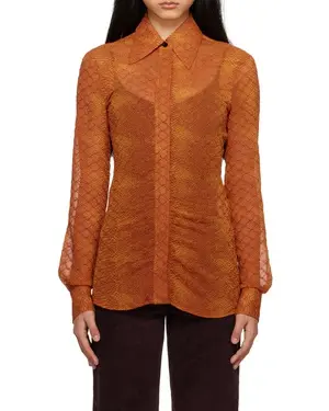 Victoria Beckham Fitted Long Sleeve Shirt