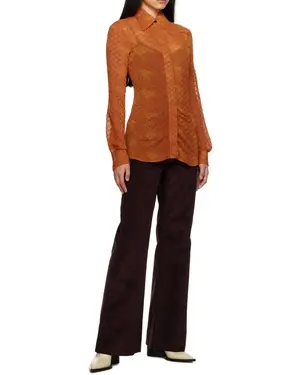Victoria Beckham Fitted Long Sleeve Shirt