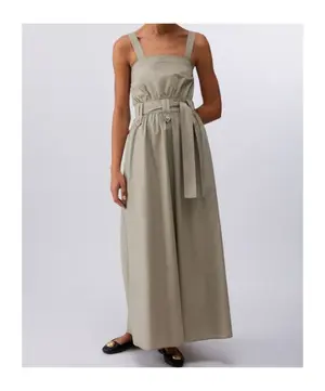 Liu Jo Strappy Belted Maxi Dress - Grey