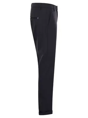 DONDUP Gaubert Wool-blend Trousers - Black