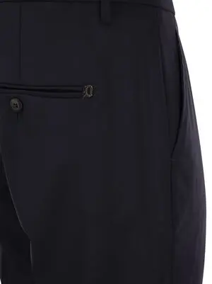 DONDUP Gaubert Wool-blend Trousers - Black