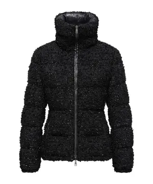Moncler Urbel Tweed Short Down Jacket