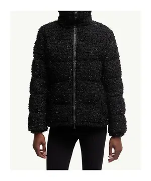 Moncler Urbel Tweed Short Down Jacket