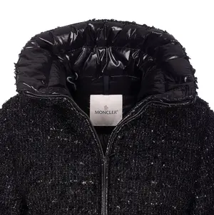 Moncler Urbel Tweed Short Down Jacket
