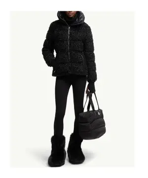 Moncler Urbel Tweed Short Down Jacket