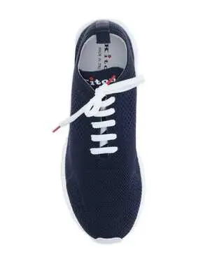 Kiton Knit Upper Lace-up Sneakers - Black