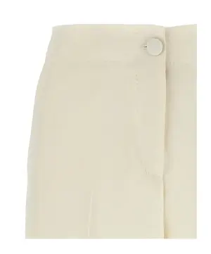 Brioni Pleated Wide-leg Trousers - White