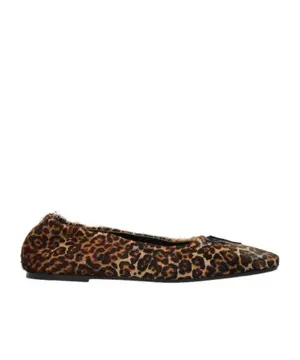 GOLDEN GOOSE Leopard Print Ballet Flats - Brown