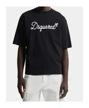 Dsquared2 Embroidered Loose Fit T-shirt - Black