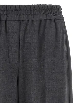 Brunello Cucinelli Elastic Waist Straight-leg Pants