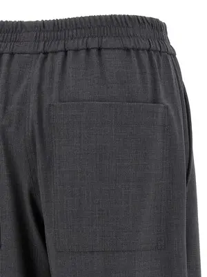 Brunello Cucinelli Elastic Waist Straight-leg Pants