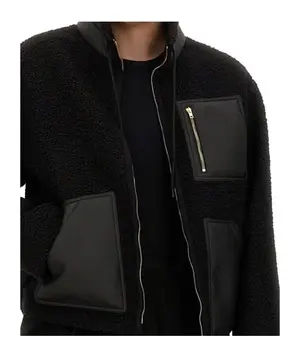 Moschino Long-sleeved Zip-up Jacket With Stand Collar