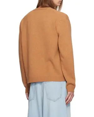 Maison Kitsuné Fox Head Intarsia Knit Cardigan - Sequoia