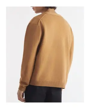 Maison Kitsuné Fox Head Intarsia Knit Cardigan - Sequoia