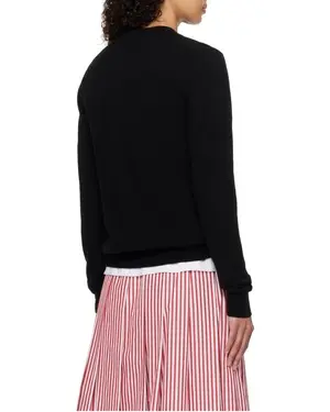 Play Comme Des Garcon Cardigan With Heart Logo - Black