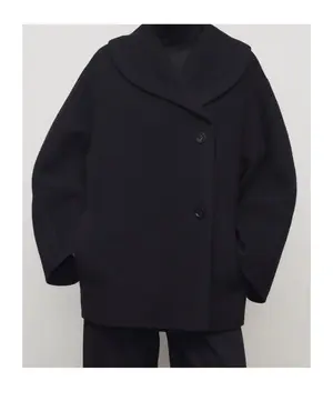 THE ROW Temur Wrap Coat - Black