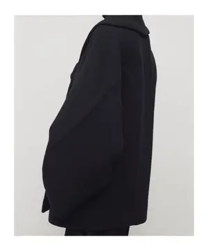 THE ROW Temur Wrap Coat - Black
