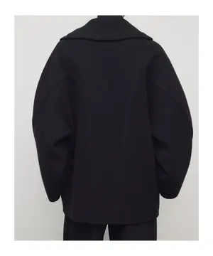 THE ROW Temur Wrap Coat - Black